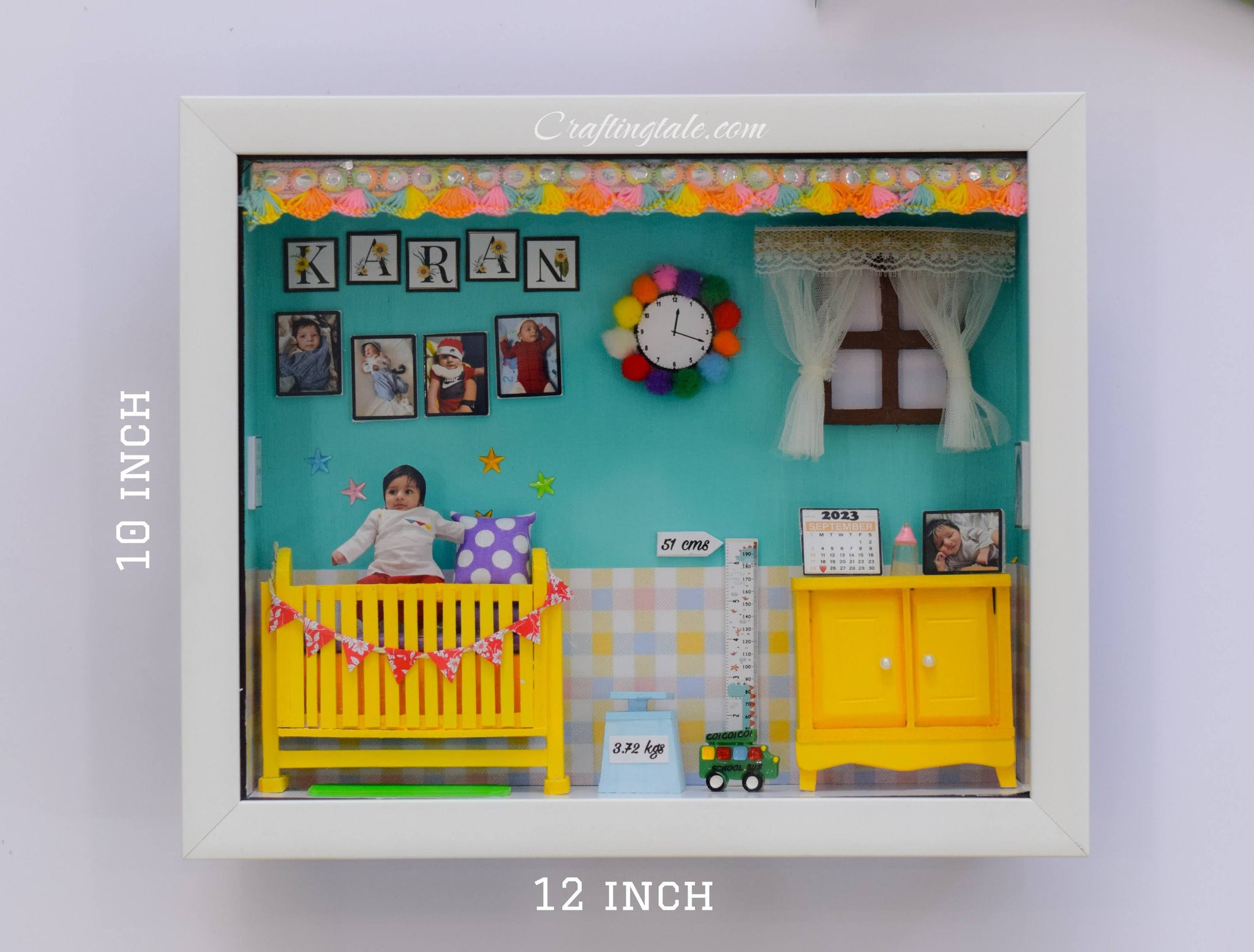 BABY BIRTH DETAIL Miniature Frame - birthday gift for baby – CraftingTale