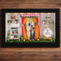 THE WEDDING Miniature Frame | Unique Wedding gift idea | 3D ...