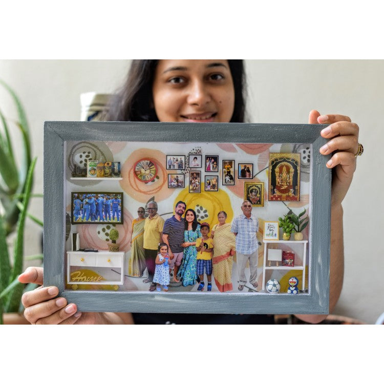 "OUR HAPPY FAMILY" MINIATURE WALL – CraftingTale